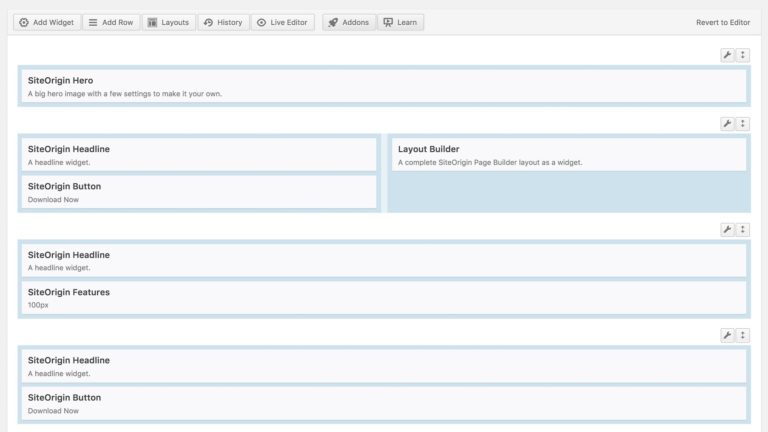 Vantage – A SiteOrigin Site Pack